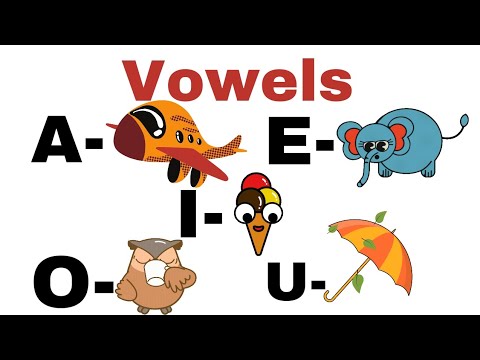 Vowels/ learn vowels with picture/fun learn/#fun learning - YouTube
