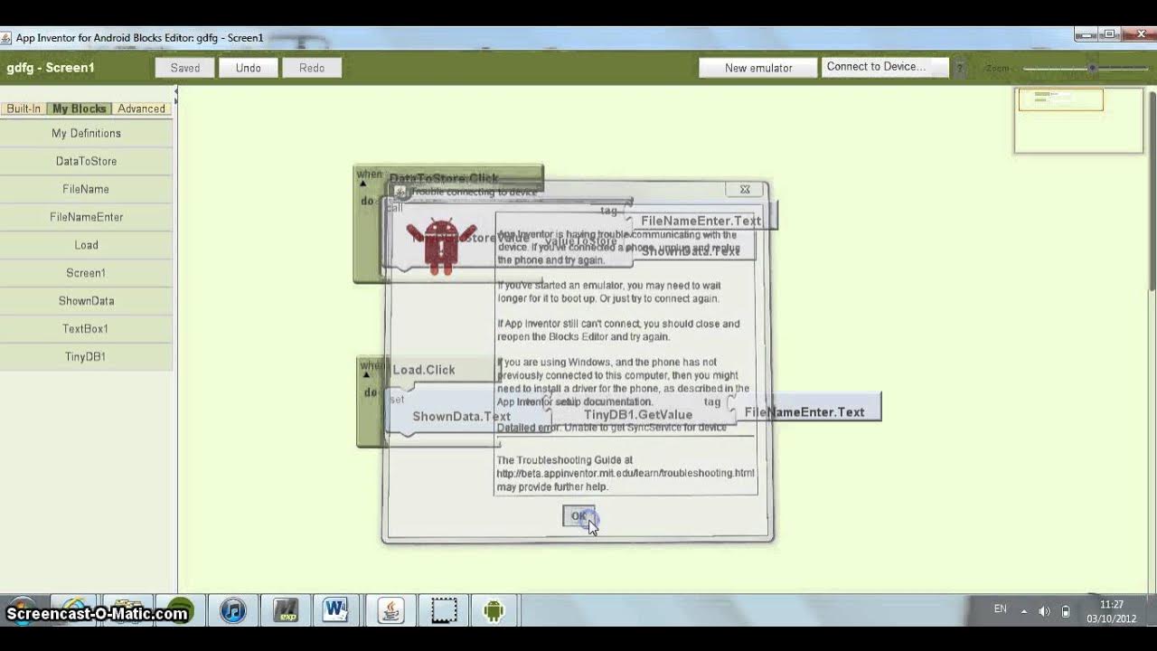 MIT App Inventor How to use TinyDB - YouTube