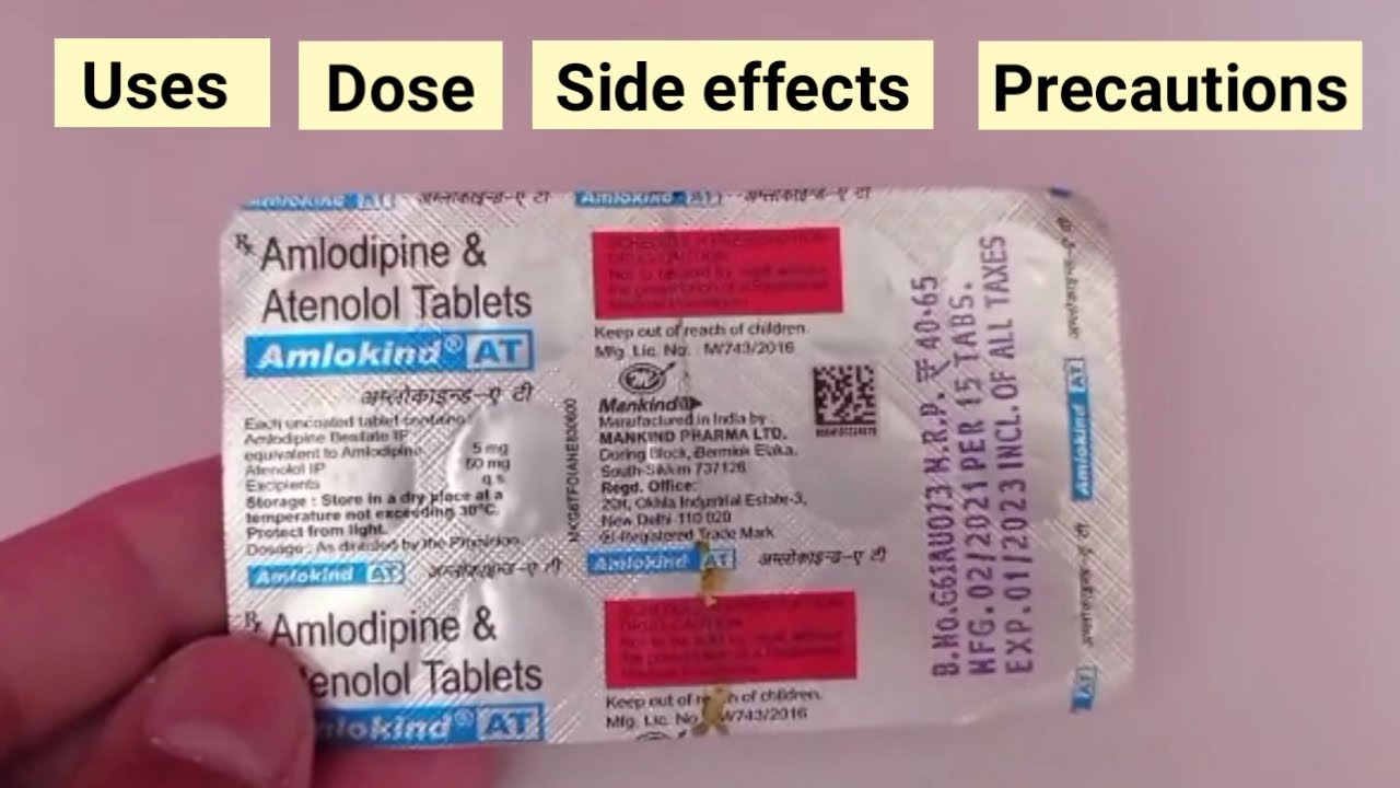 Amlokind at tablet | uses | dose | side effects | contraindications l ...