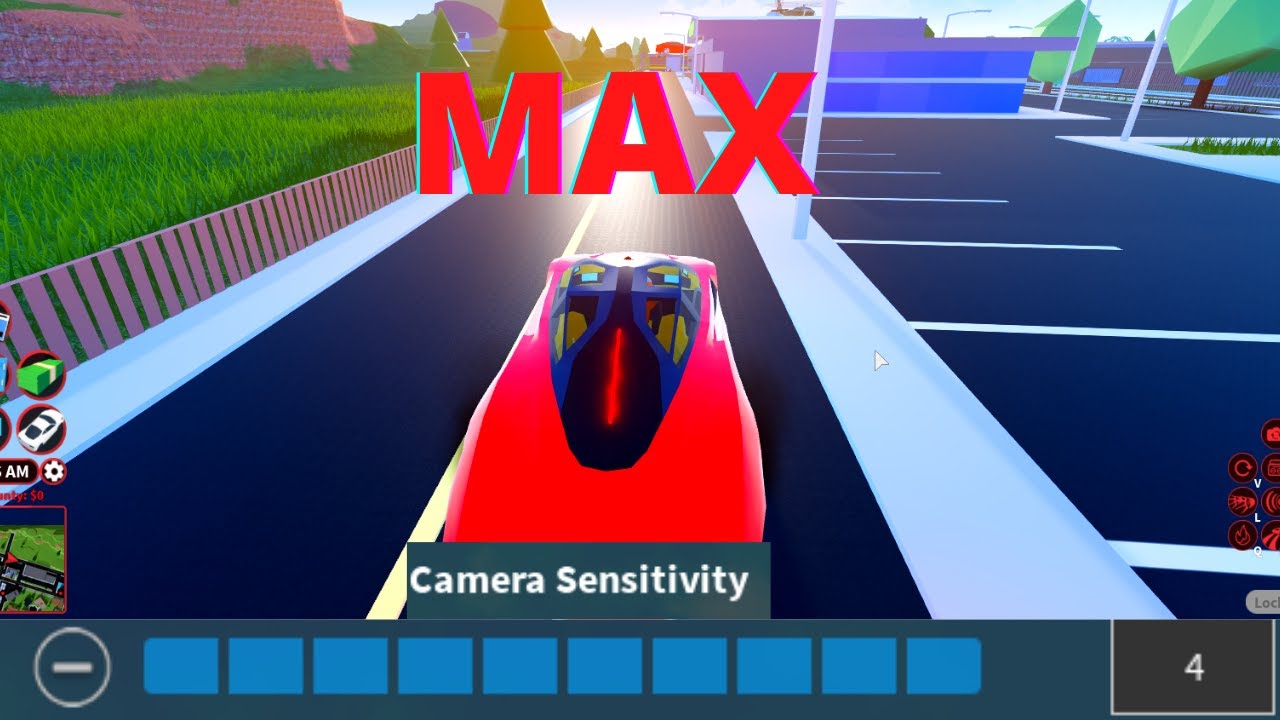Trying Out MAX Sensitivity | Roblox Jailbreak - YouTube