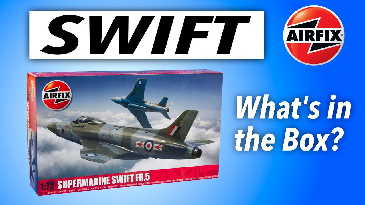 AIRFIX SUPERMARINE SWIFT 2024 re-issue - what's in the box? - YouTube
