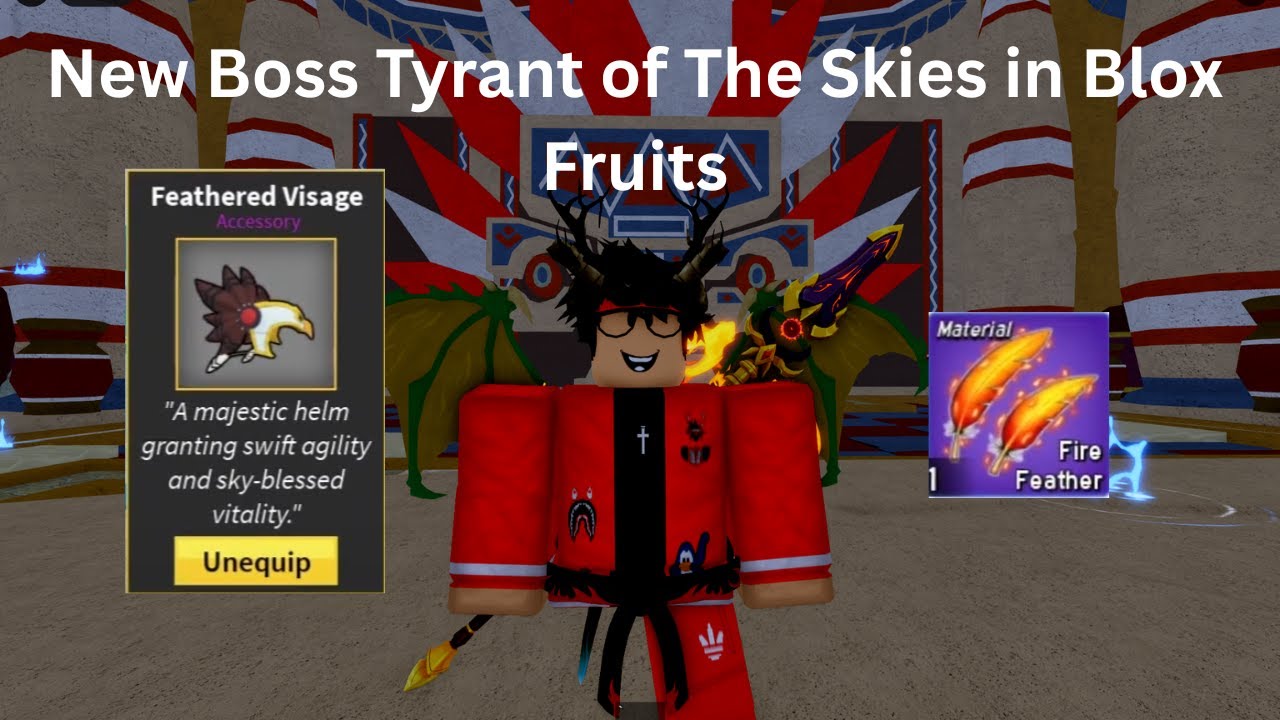 How To Find The Tyrant of the Sky New Raid Boss Location Blox Fruits ...