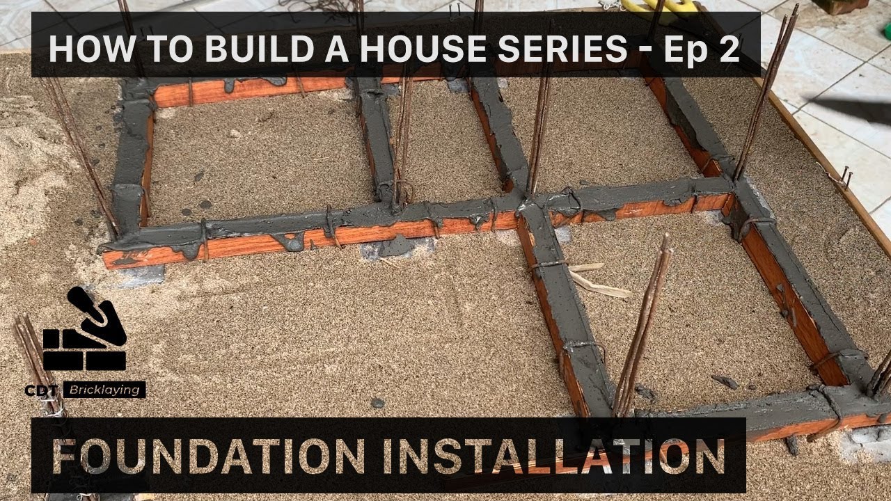 INSTALL FORMWORK & POUR CONCRETE in FOUNDATION | MINI CONSTRUCTION ...