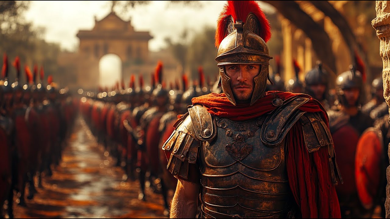 Silence of Power — Roman March Within the Imperial Courtyard 4K ...