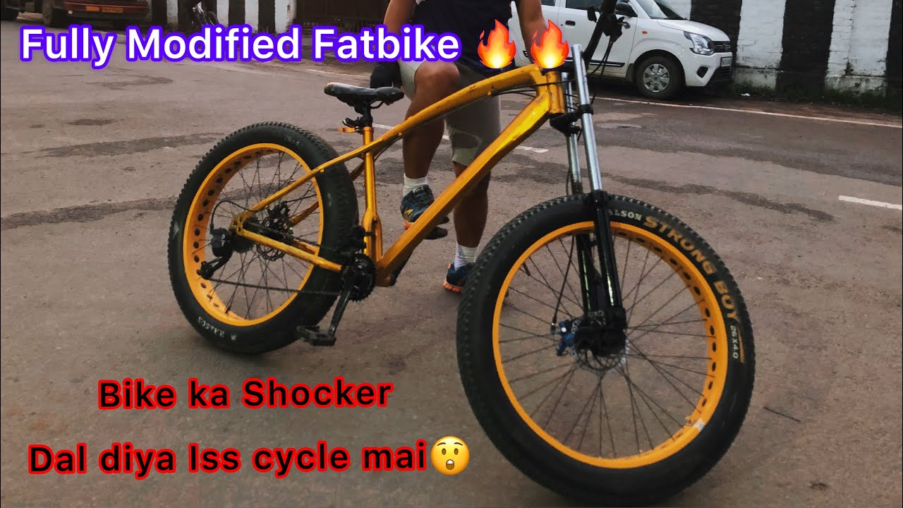 Gear Cycle| MTB| Modified Fatbike🔥| Fatbike se drift aur wheelie karen ...