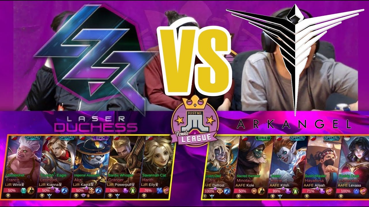 Just ML Female League Arkangel Fe vs Laser Duchess Game 3 (BO3) | Just ...