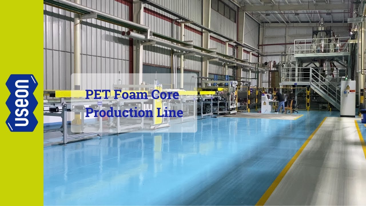 PET Foam Core Production Line - USEON - YouTube