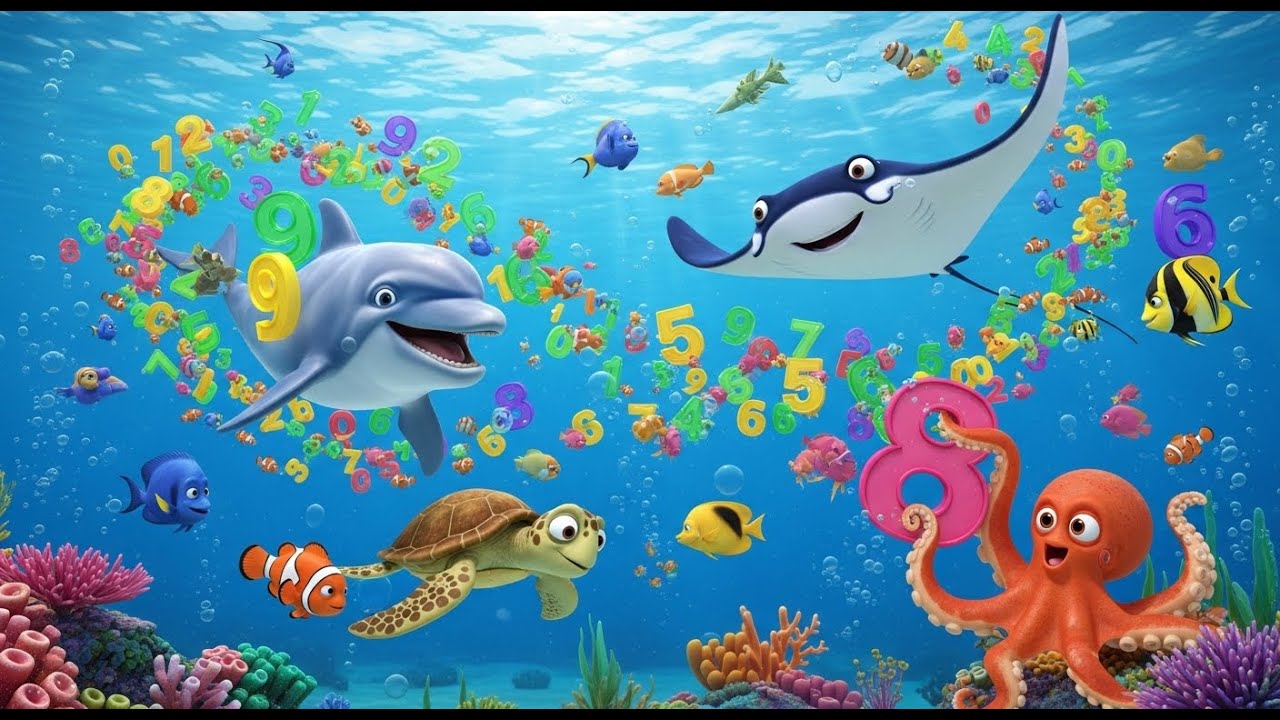 The Fish Who Loved to Count | Fun Counting Nursery Rhymes and Kids ...