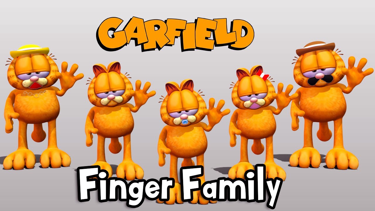 Cat Garfield Finger Family Nursery Rhymes & Kids Songs | Binggo Channel ...