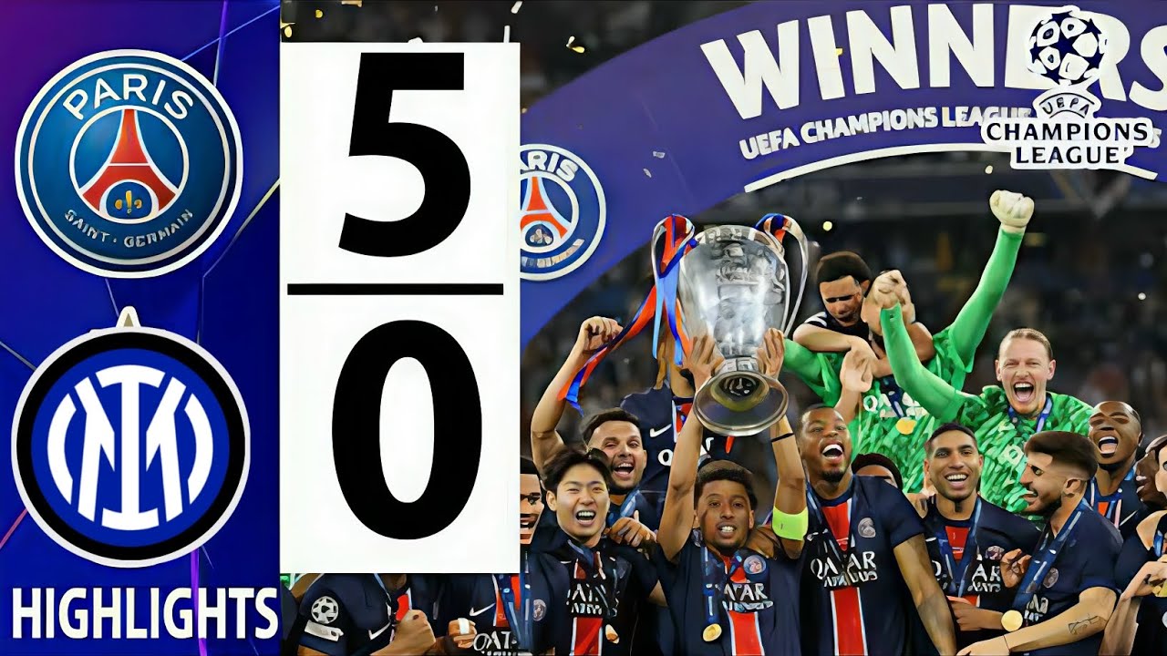Psg vs inter milan ucl final full match highlights - YouTube