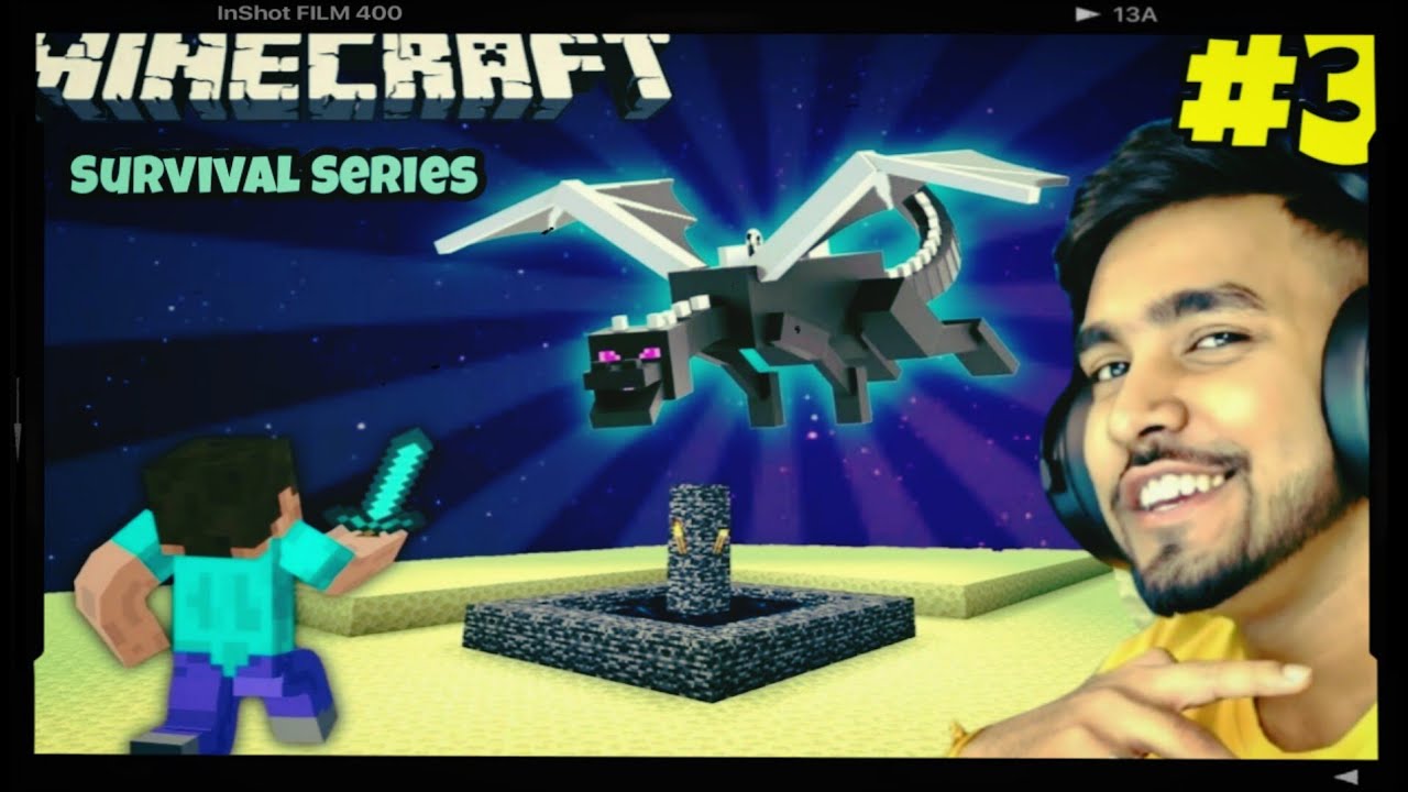 Defeating Ender Dragon And Getting Elytra In Minecraft Pocket Edition Survival Series #3 - YouTube