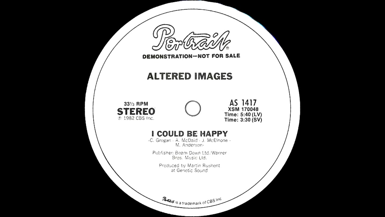 Altered Images - I Could Be Happy (Dance Mix) 1982 - YouTube