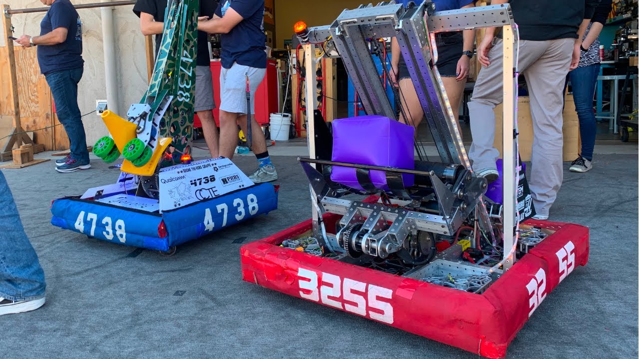 FRC 3255 and FRC 4738 Beach Blitz Drive Practice - YouTube