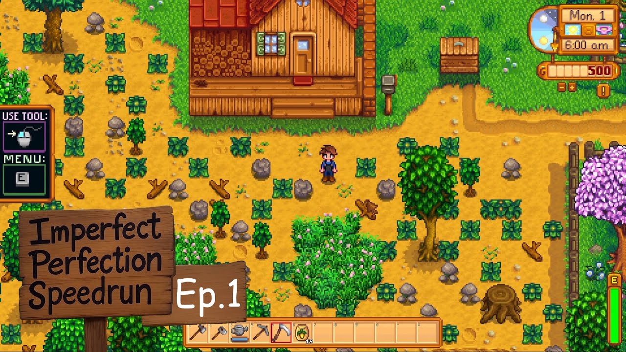 Stardew Valley Imperfect Perfection Speedrun - Ep. 1 - YouTube