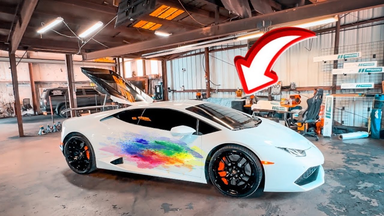 I DROPPED MY LAMBORGHINI OFF TO GET WRAPPED 👀 - YouTube