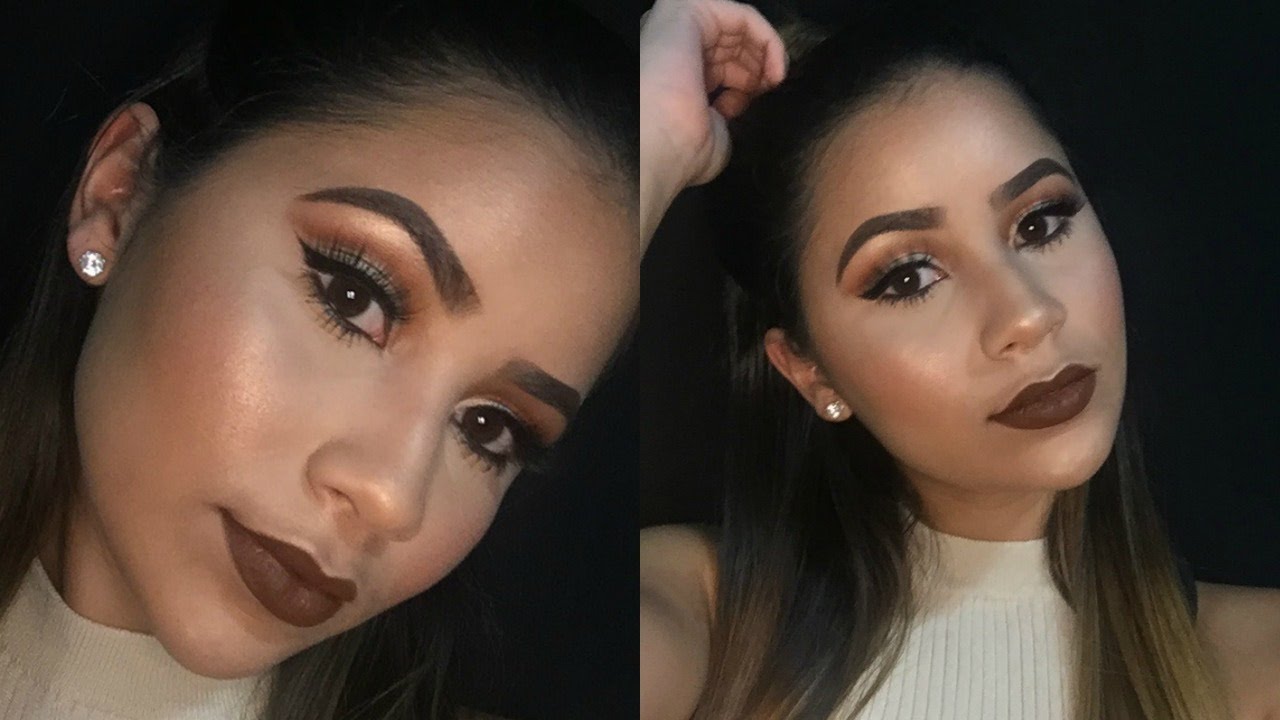 Gold Cut Crease Makeup Tutorial | Natalie Ruiz - YouTube