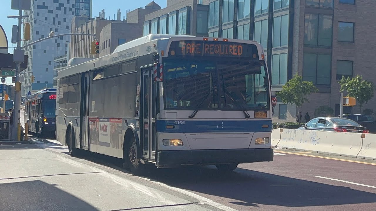 MTA Bus #4166 on the Q65 Limited at Jamaica Center - YouTube
