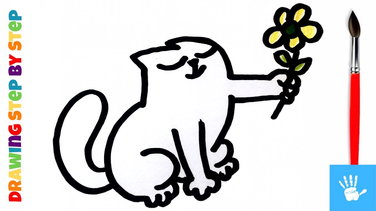 How To Draw a Cute Simon’s Cat | Cartoon Character - YouTube