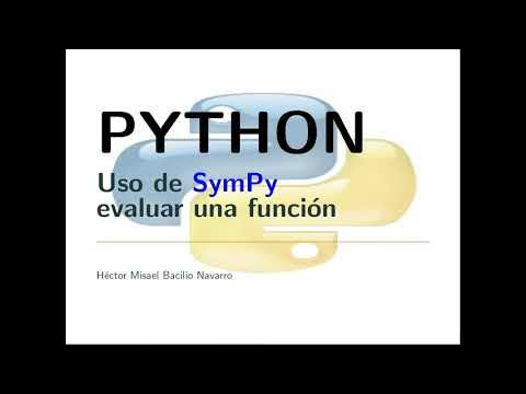 Python Tutorial 2 - Uso de SymPy para calculo simbólico - - YouTube