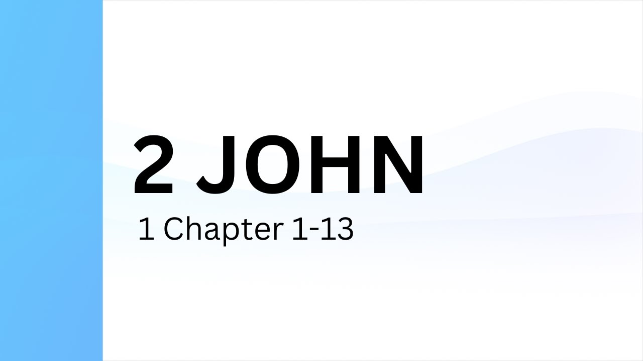 2 John Chapter 01 | Holy Bible - Indian Sign Language Version (ISLV) - YouTube