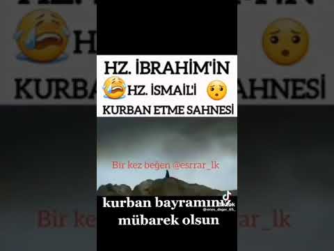 HZ İbrahim'in Hz ismail'i kurban etme sahnesi