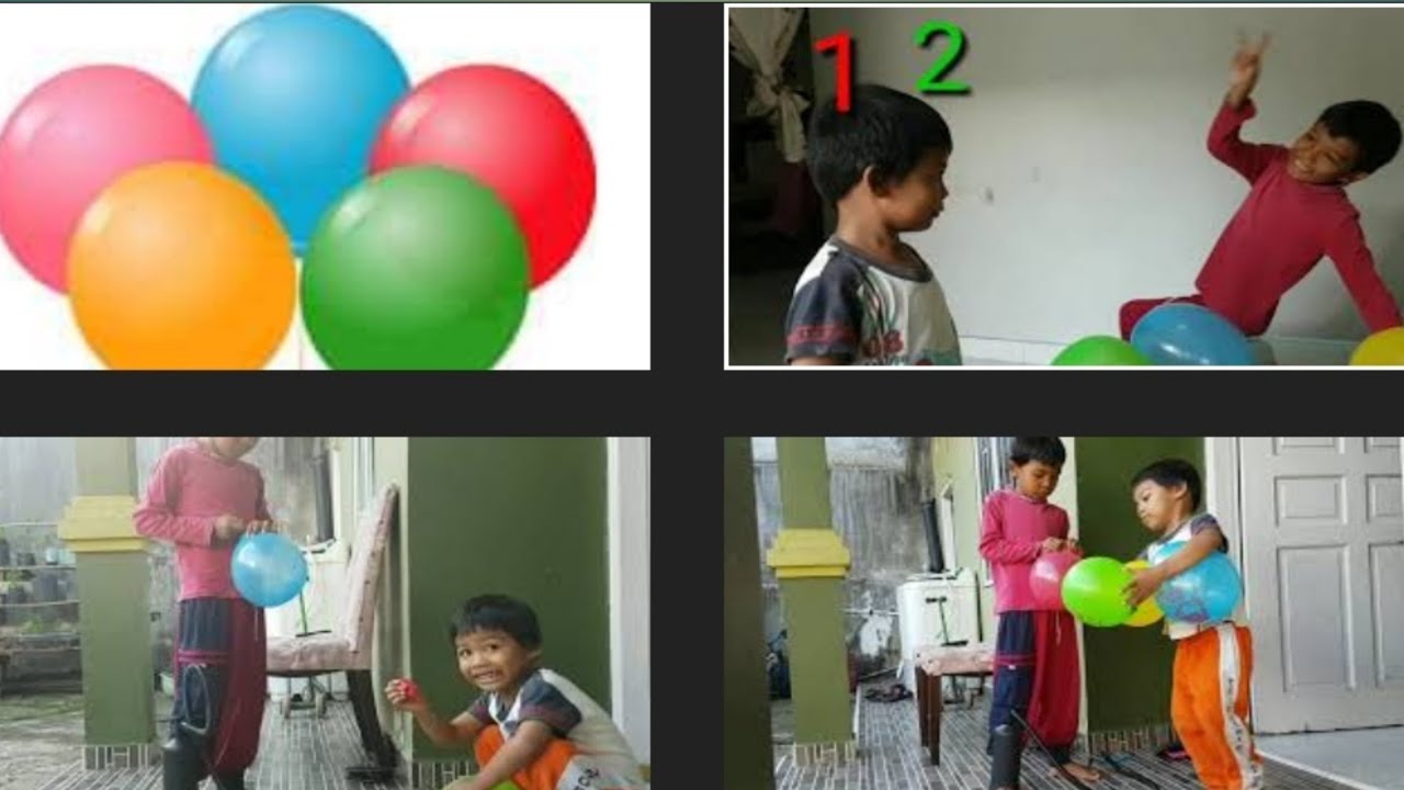 Belajar dengan balon ️-berhitung dan mengenal warna(Bahasa inggris ...