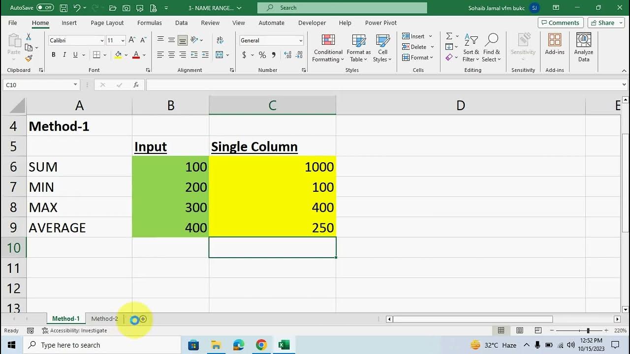 Unlock Excel's Power: A Guide to Mastering Named Ranges for Spreadsheet Mastery! - YouTube