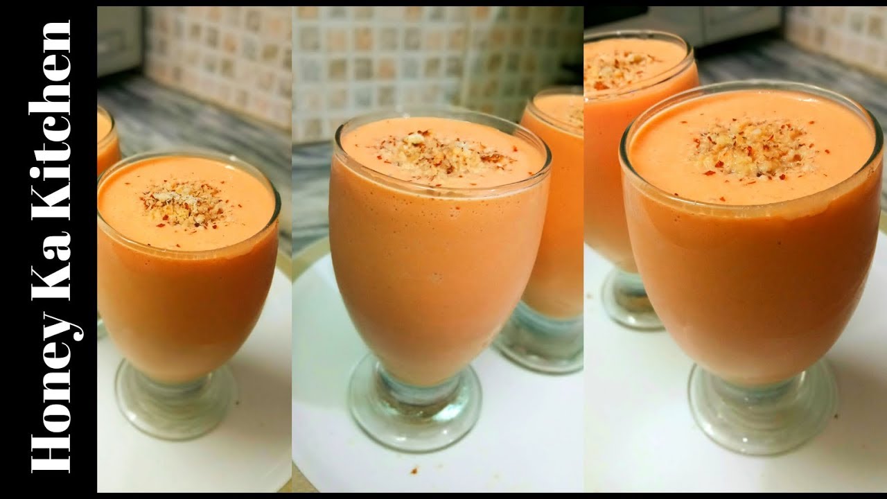 Carrot Smoothy Recipe | Yummy & Creamy Carrot Milkshake | Healthy ...