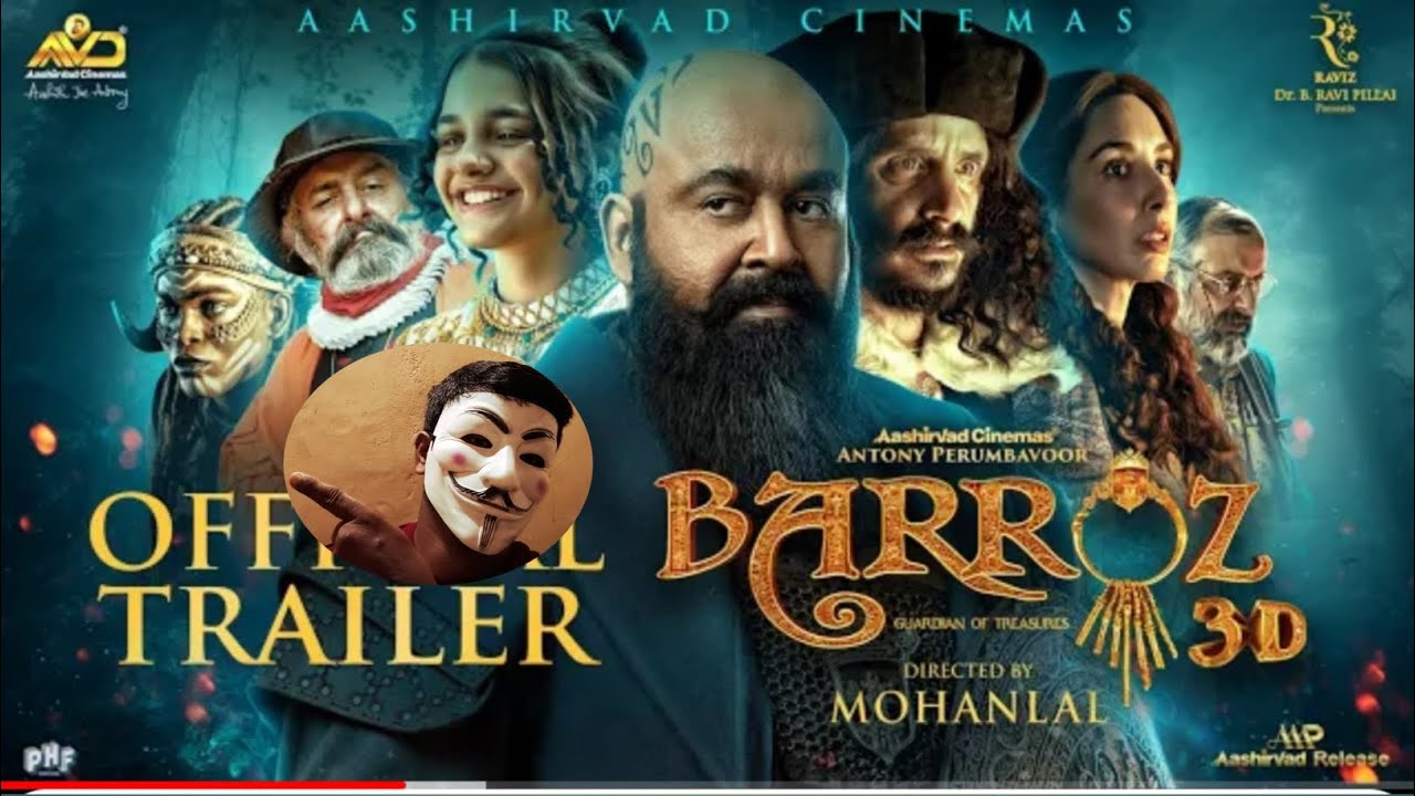 #baroz Trailer Review kannada💥🔥 #mohanlal #mollywood #sandalwood # ...