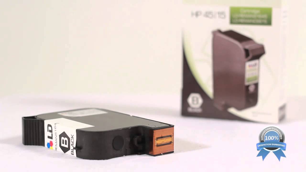 LD Products Cost-Saving Replacement for HP 45 Ink - YouTube