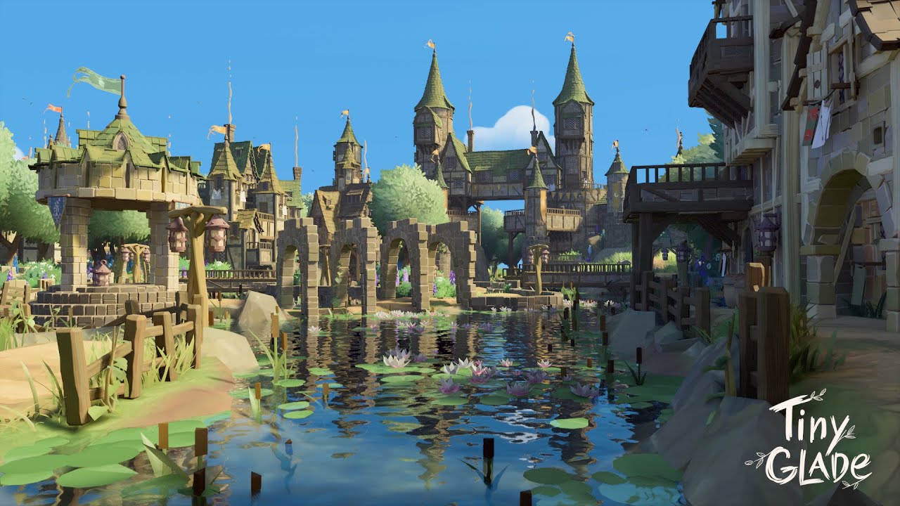 Tiny Glade - Town Inspiration - 15 + Hour Build - YouTube
