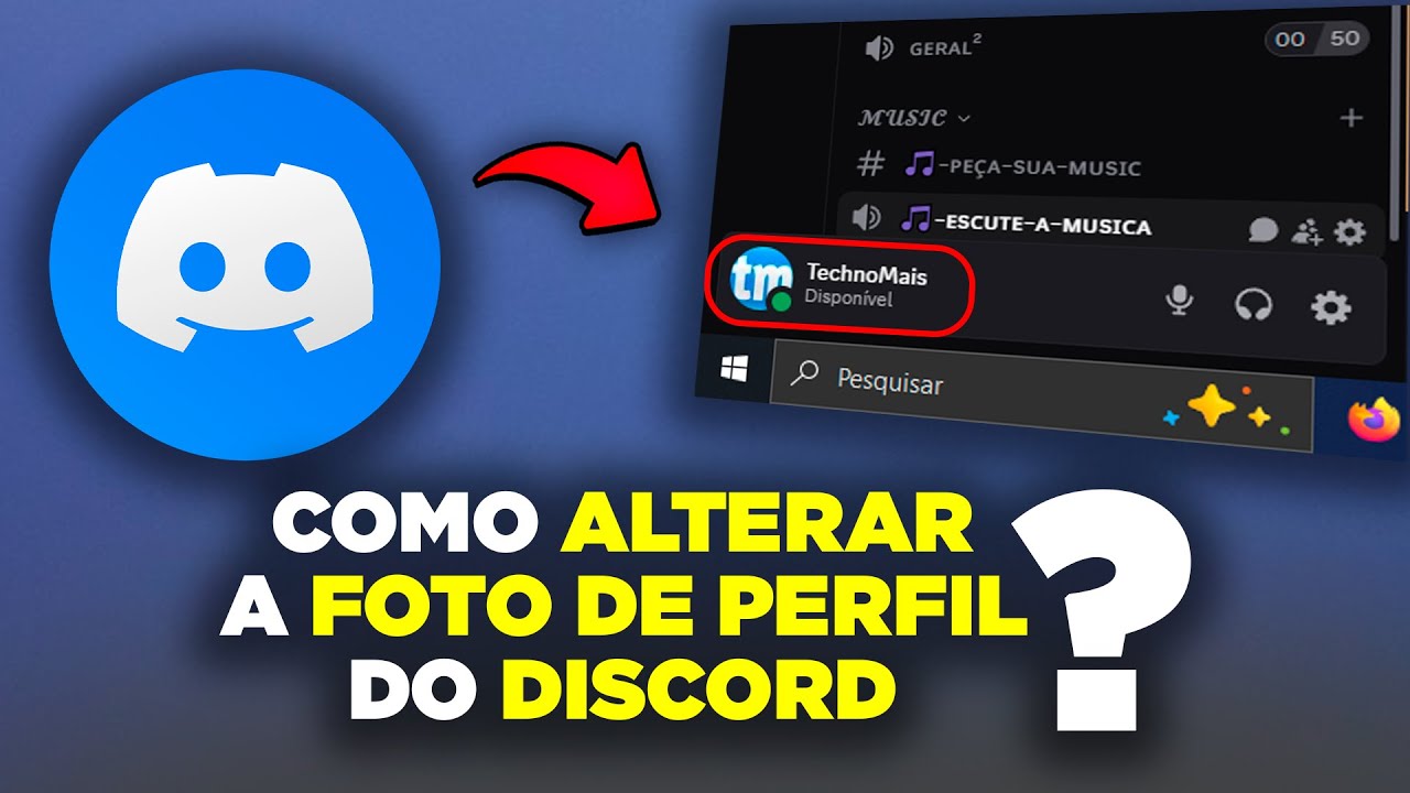 Como Alterar a Foto de Perfil do Discord pelo PC (Tutorial Atualizado ...