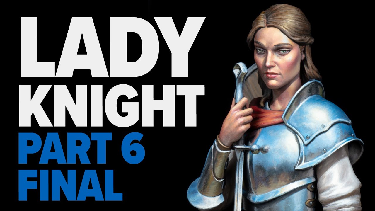 Lady Knight Bust Part 6: How to Freehand a Shield - YouTube