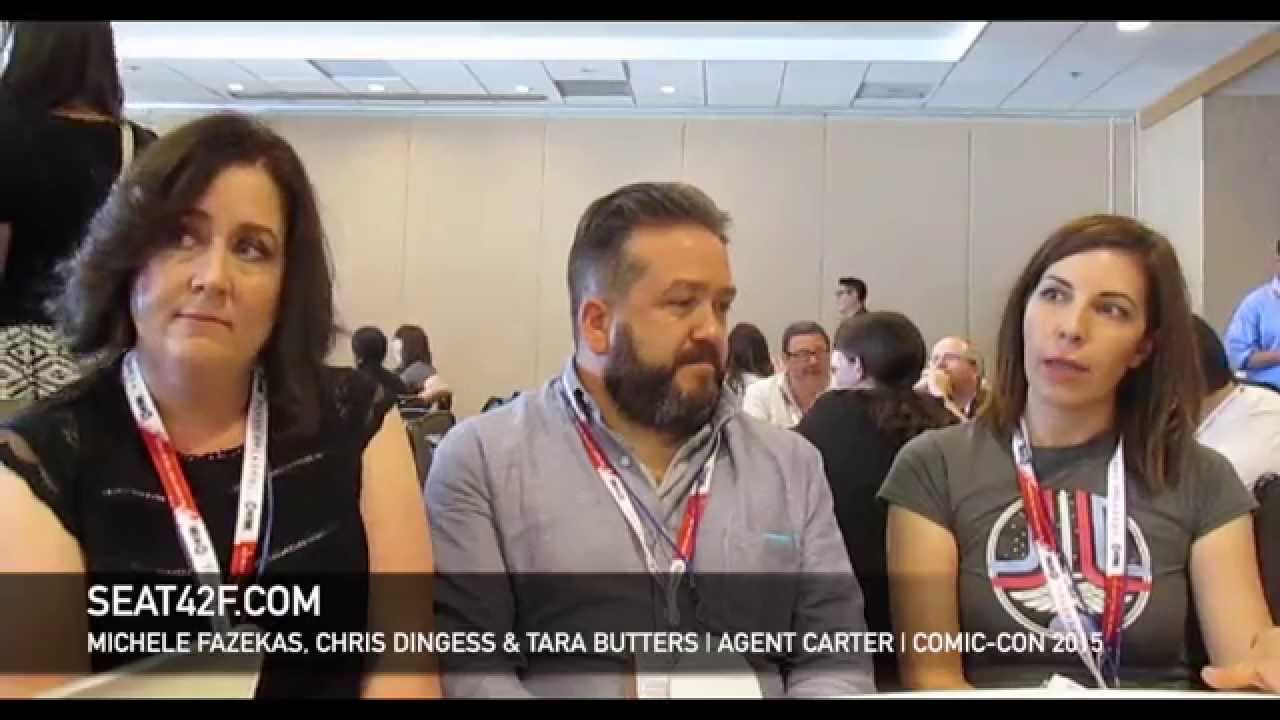 Michele Fazekas, Chris Dingess & Tara Butters AGENT CARTER Comic Con ...