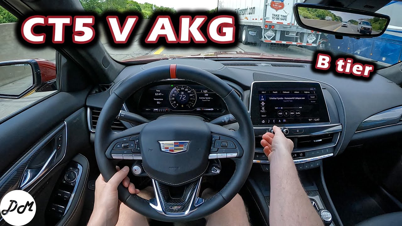 2022 Cadillac CT5-V Blackwing – AKG Sound System Review | Apple CarPlay & Android Auto - YouTube