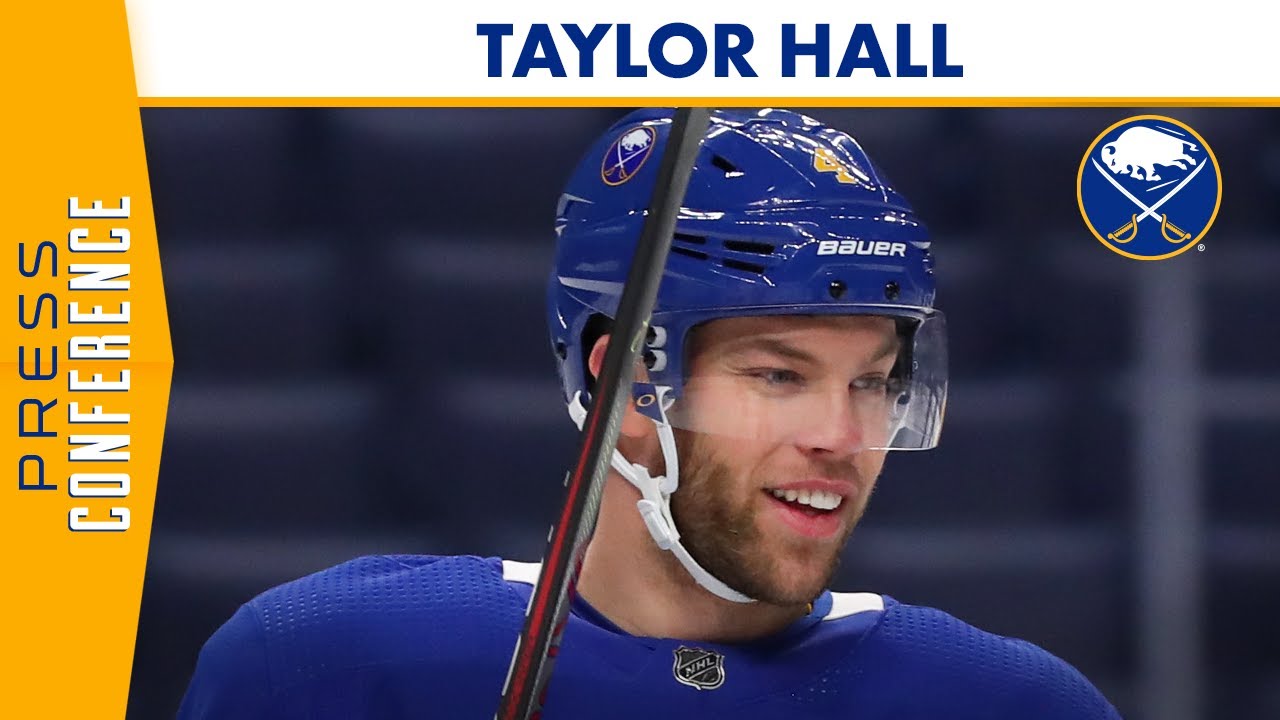 Taylor Hall's First Day On Ice As A Buffalo Sabre - YouTube