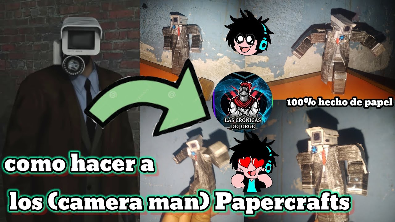 cómo hacer a los camera man de Papercraft - @DaFuqBoom - #skibiditoilet ...