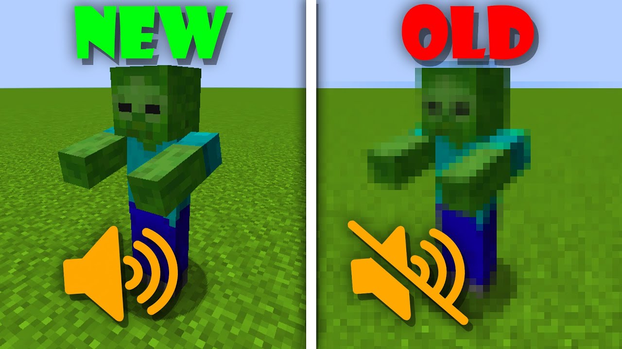 MINECRAFT SOUNDS OLD VS NEW - YouTube