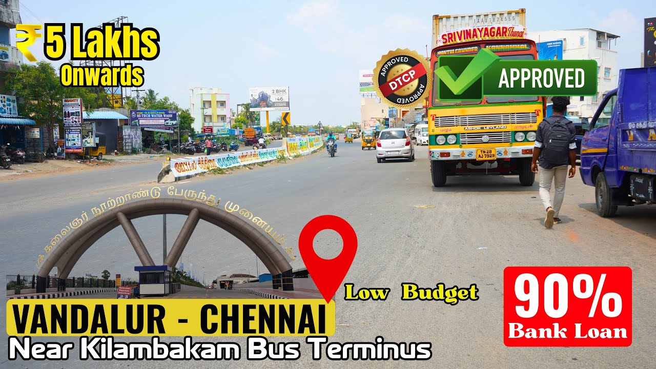 Chennai Vandalur Residential Plots For Sale | Just 5 Lakhs | Lowest ...