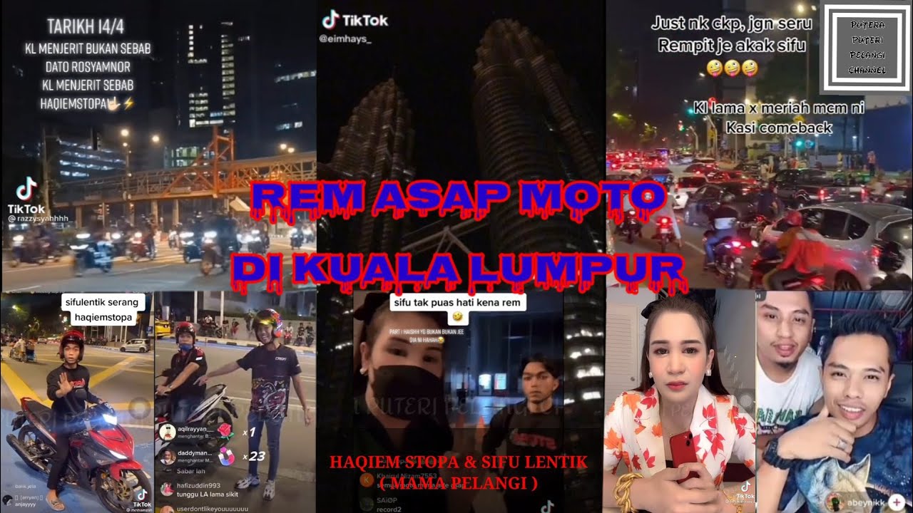 FULL VIDEO / HAQIEM STOPA & SIFU LENTIK / REM ASAP MOTO DI KUALA LUMPUR ...