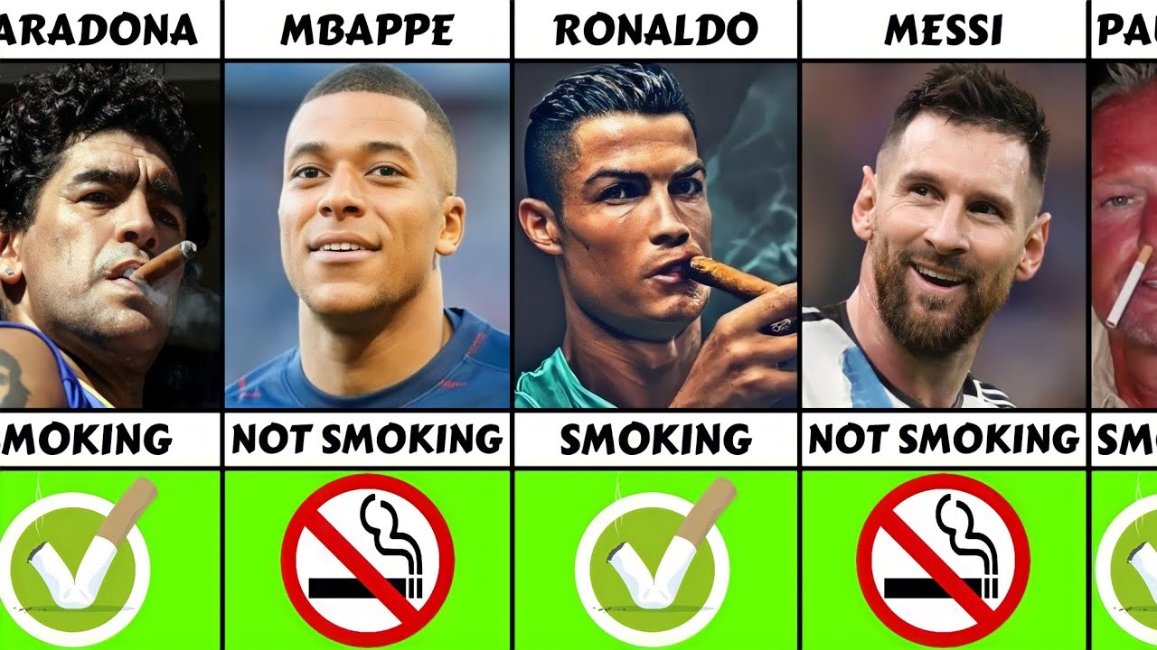 Famous Football Players Who Smoke Cigarettes In Real Life And Who Don't ...