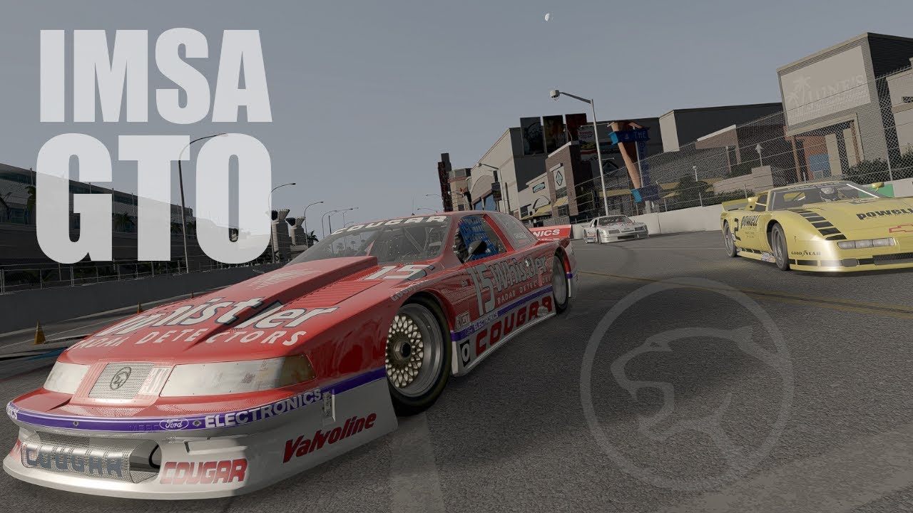 1989 Mercury Cougar XR-7 IMSA GTO at Long Beach | Full Race | Assetto ...