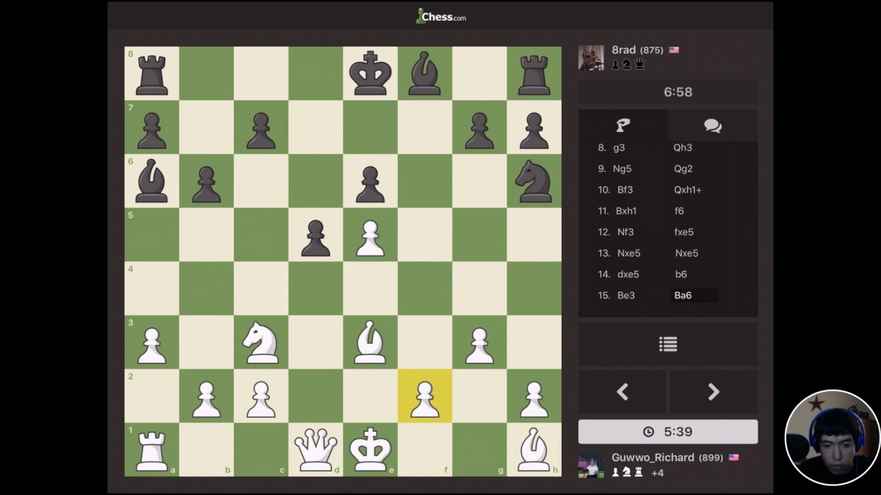 Online Chess match #1 - YouTube