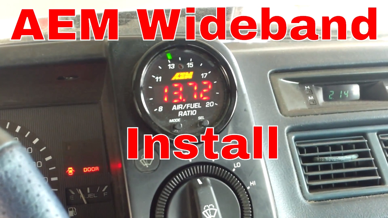AE86 AEM Wideband Install - YouTube