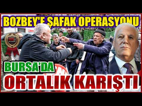 MUSTAFA BOZBEY'İN GÖZALTINA ALINMASINA BURSALILARDAN SERT TEPKİ! SOKAKTA ORTALIK KARIŞTI!