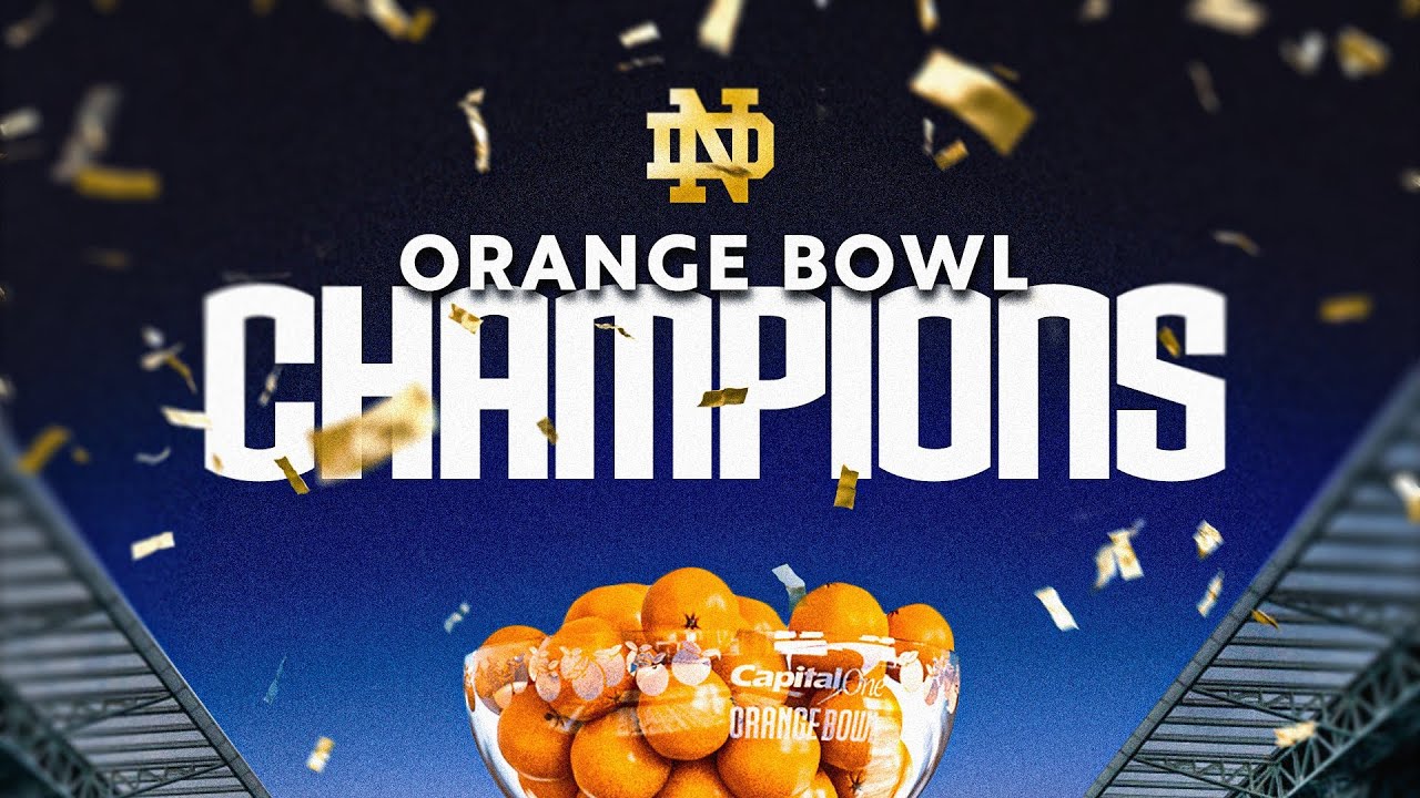 Capital One Orange Bowl - Trophy Presentation - January 2025 - Notre ...