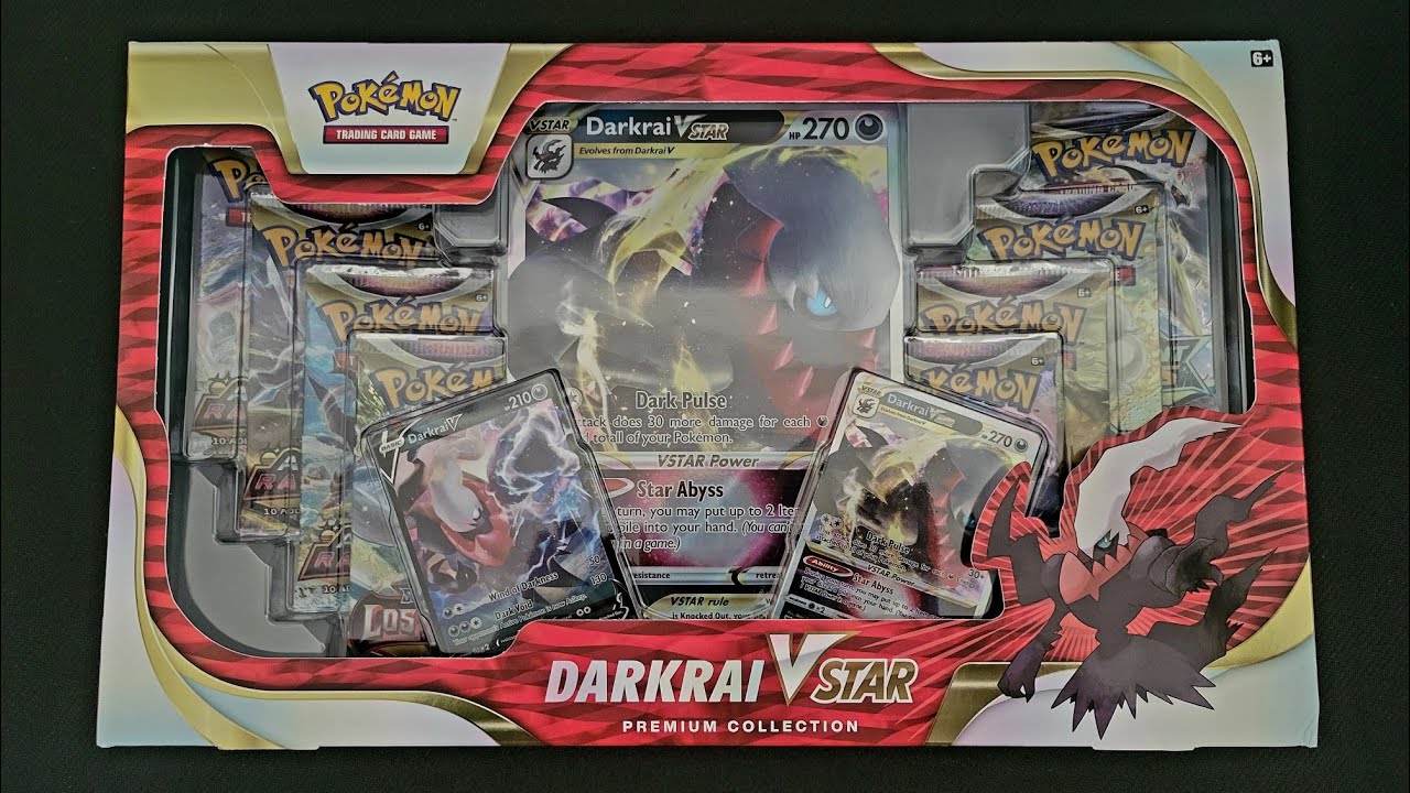 Only $20! Darkrai VSTAR Premium Collection Box!! Black Friday Pokémon ...