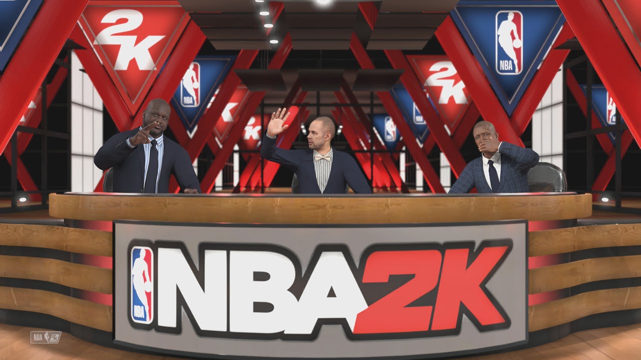 NBA 2K24 (PS4) - 2K Sports Halftime Show With Kenny Smith, Shaq ...
