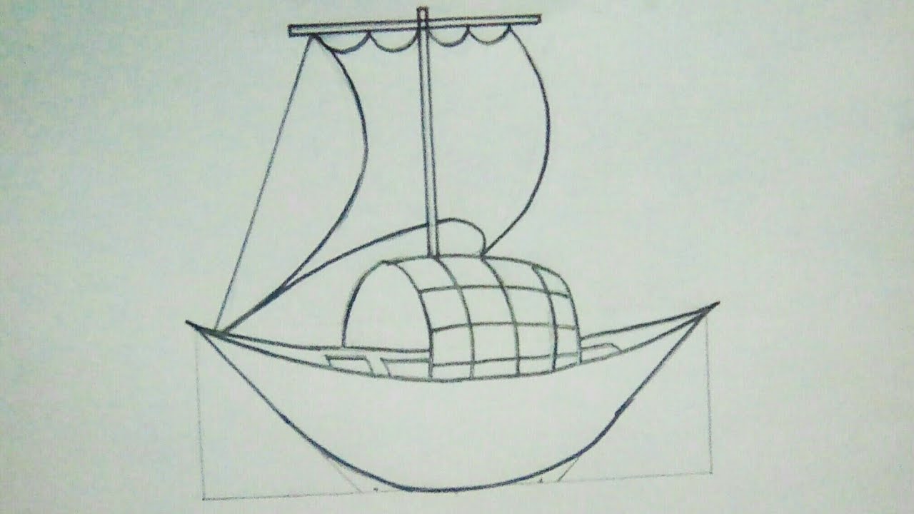 how to draw bot for vigenners | boat drawing | easy boat drawing ...