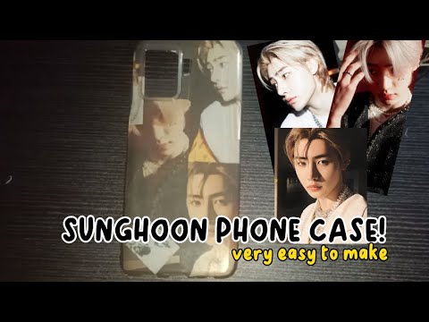 Making SUNGHOON phone case!! *(easy to make) | Guinevere's Channel ...